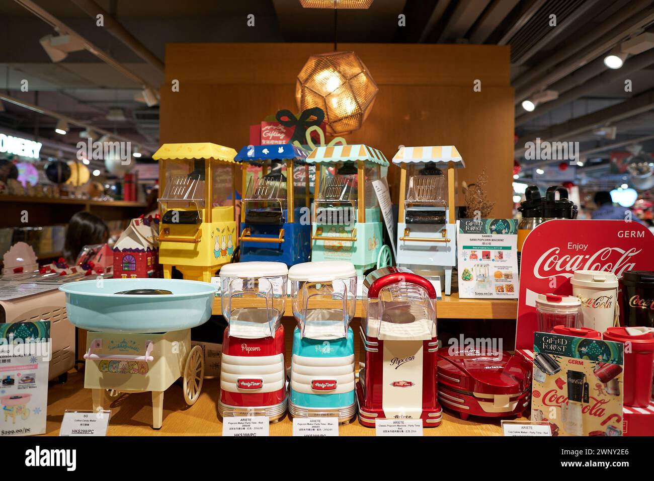 HONG KONG, CHINA - DECEMBER 04, 2023: goods displayed at Log-On store ...