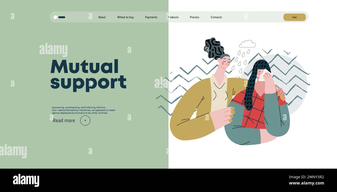 Solidarity compassion metaphor Stock Vector Images - Alamy