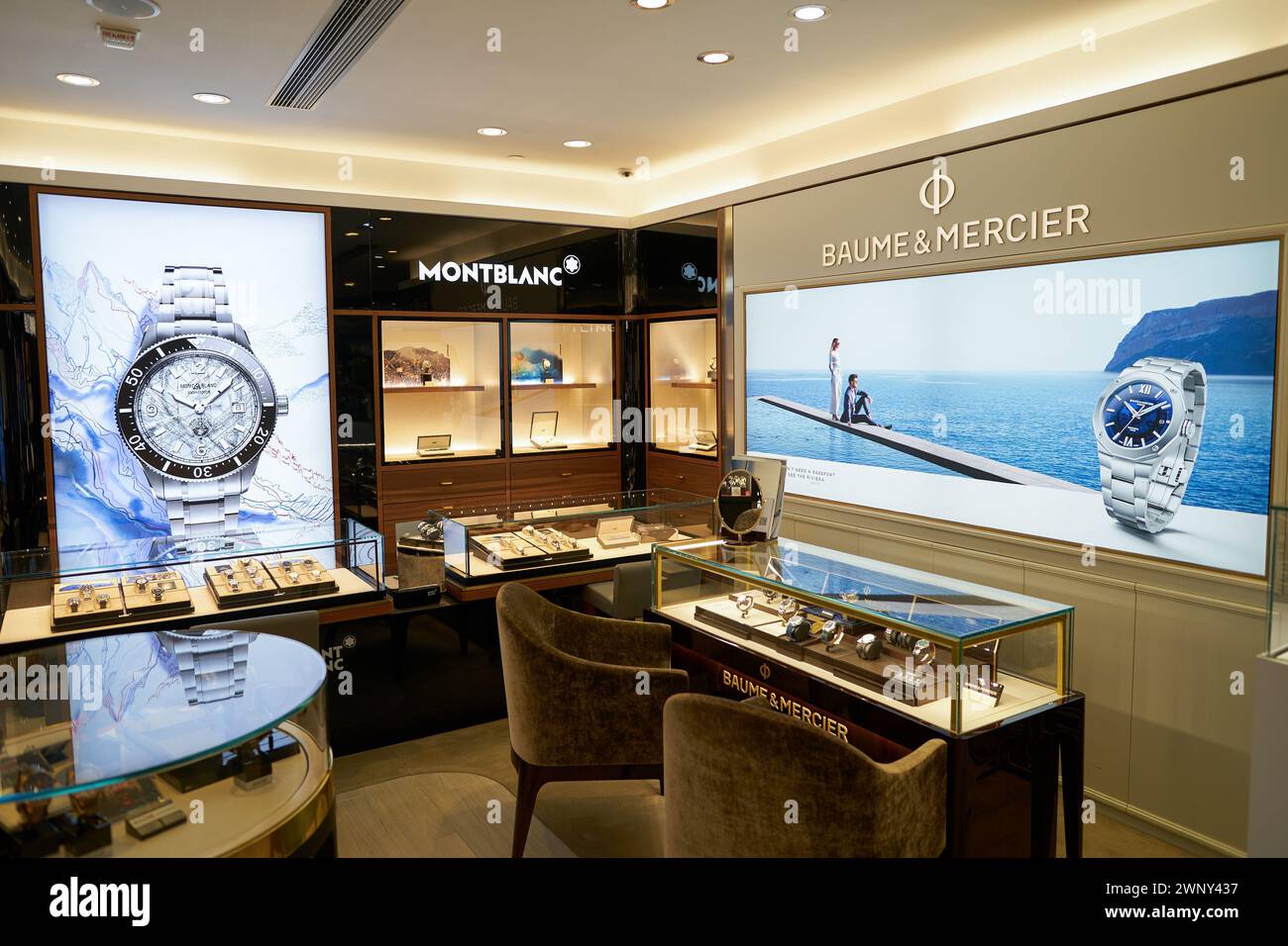 HONG KONG, CHINA - DECEMBER 04, 2023: interior shot of Global ...