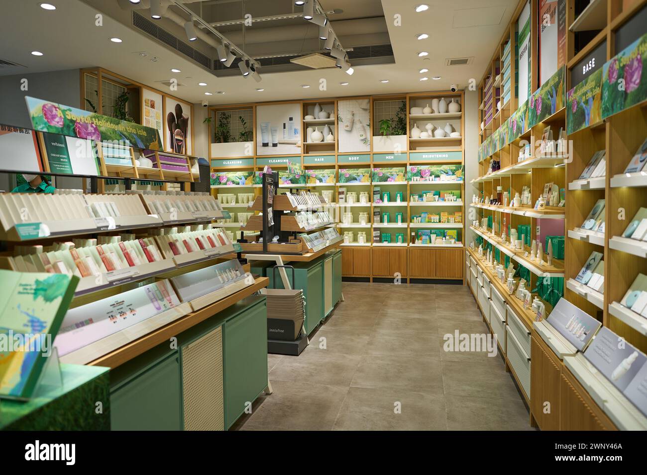 HONG KONG, CHINA - DECEMBER 04, 2023: cosmetic products displayed at ...