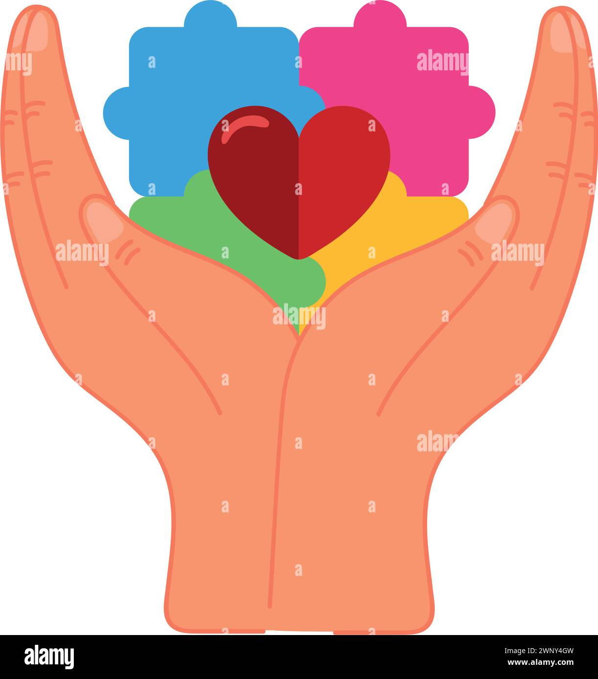 autism day illustration Stock Vector Image & Art - Alamy