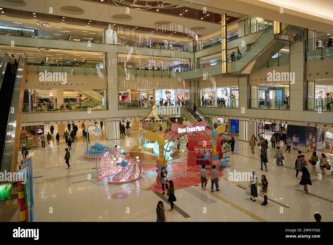 HONG KONG, CHINA - DECEMBER 04, 2023: interior shot of New Town Plaza shopping mall Stock Photo ...