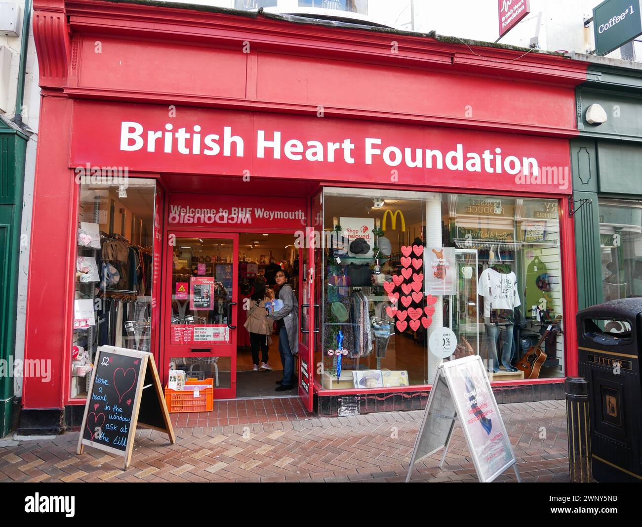 The British Heart Foundation Charity Shop in St. Mary Street in ...