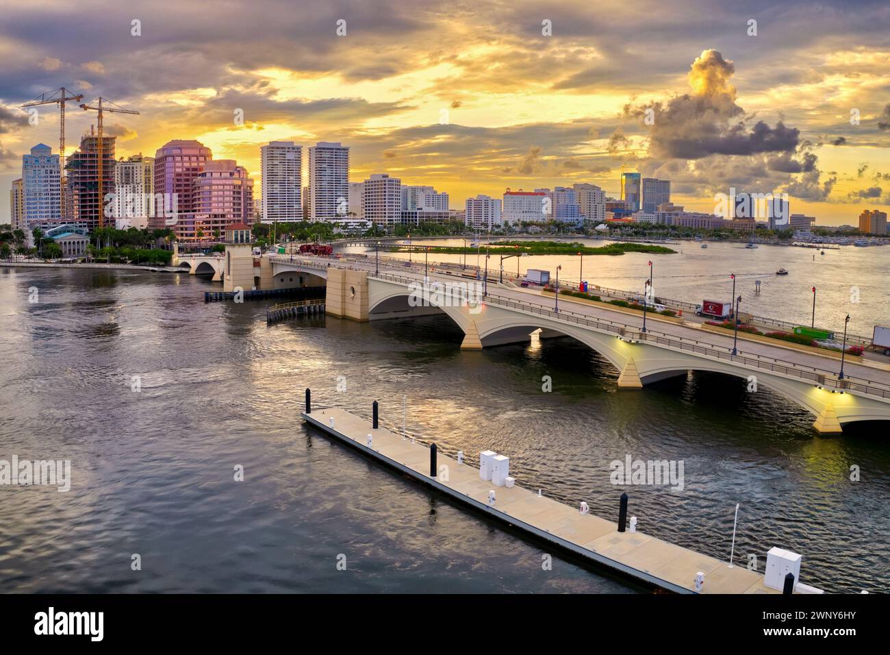 West palm beach bridge hi-res stock photography and images - Alamy