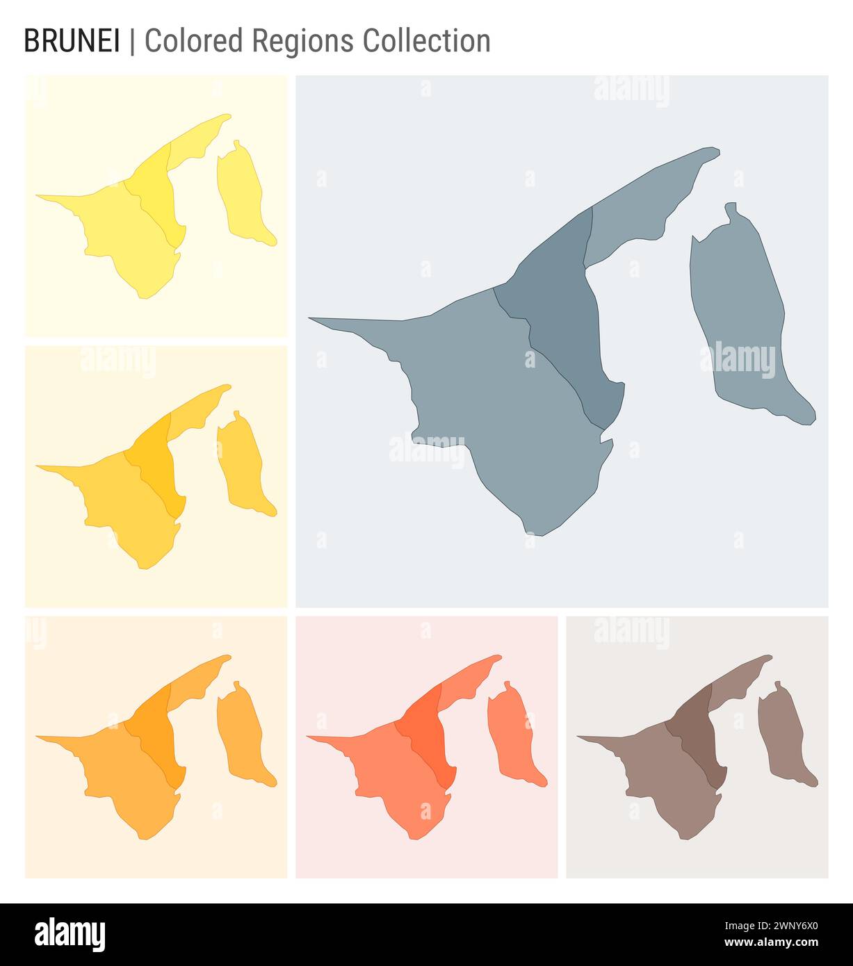 Outline map of brunei hi-res stock photography and images - Alamy