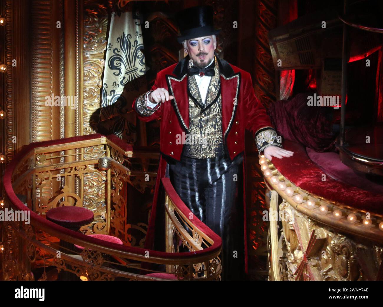 New York, NY, USA. 3rd Mar, 2024. Boy George performs in Moulin Rouge ...