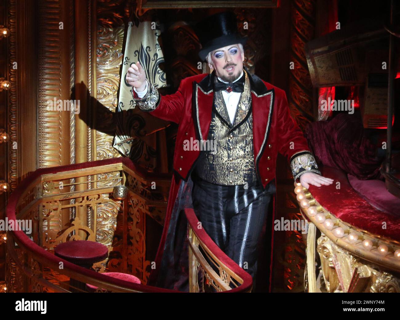 New York, NY, USA. 3rd Mar, 2024. Boy George performs in Moulin Rouge ...
