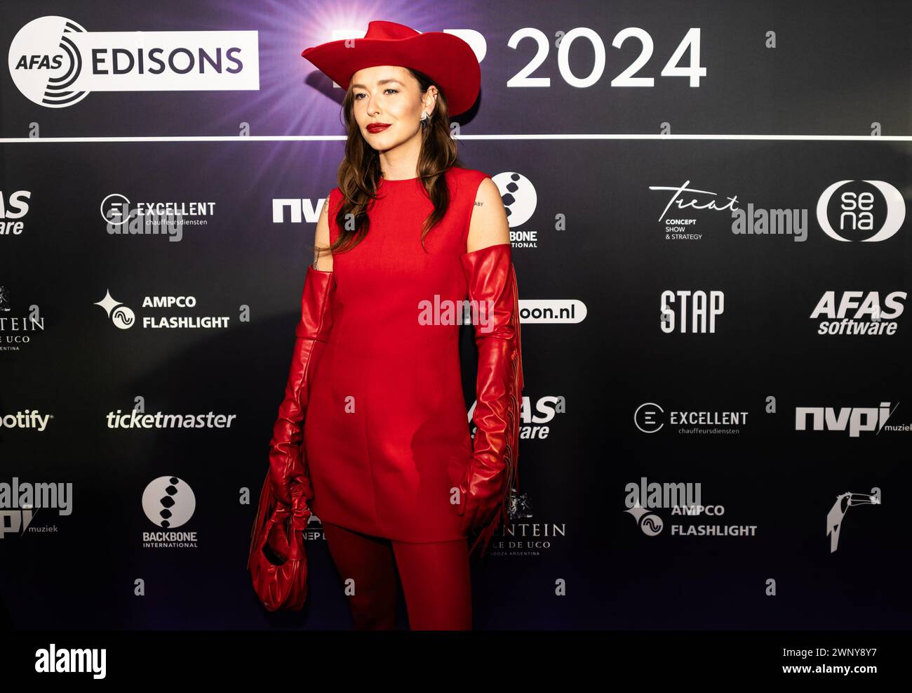 LEUSDEN - Irene Lin on the red carpet of the Edison Pop Awards. The ...