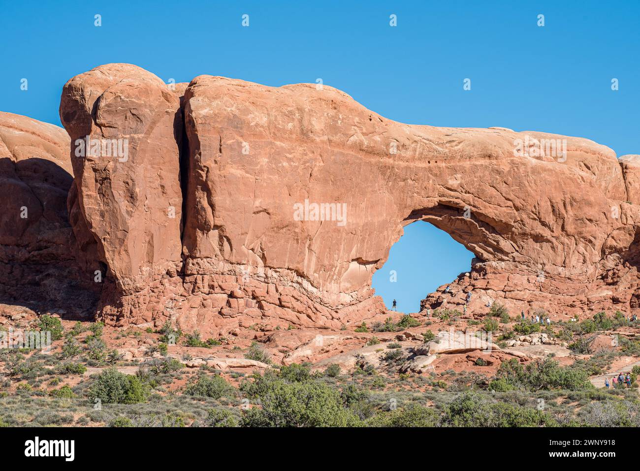 The Windows Section of Arches National Park near Moab during early ...