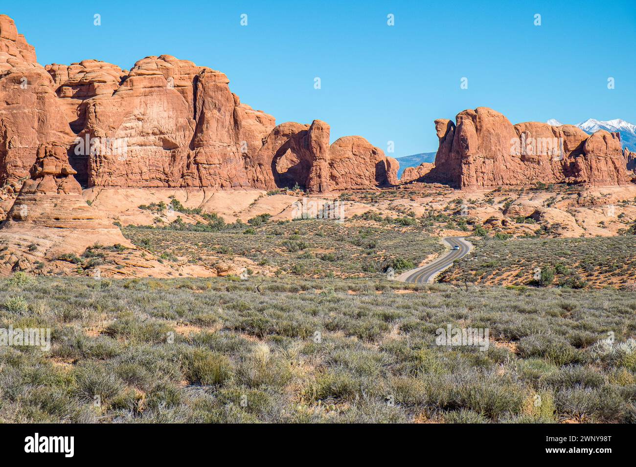 The Windows Section of Arches National Park near Moab during early ...