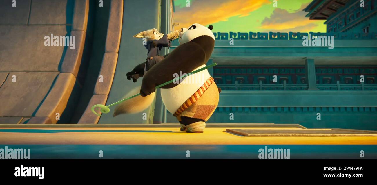 KUNG FU PANDA 4, from left: Zhen (voice: Awkwafina), Po (voice: Jack ...