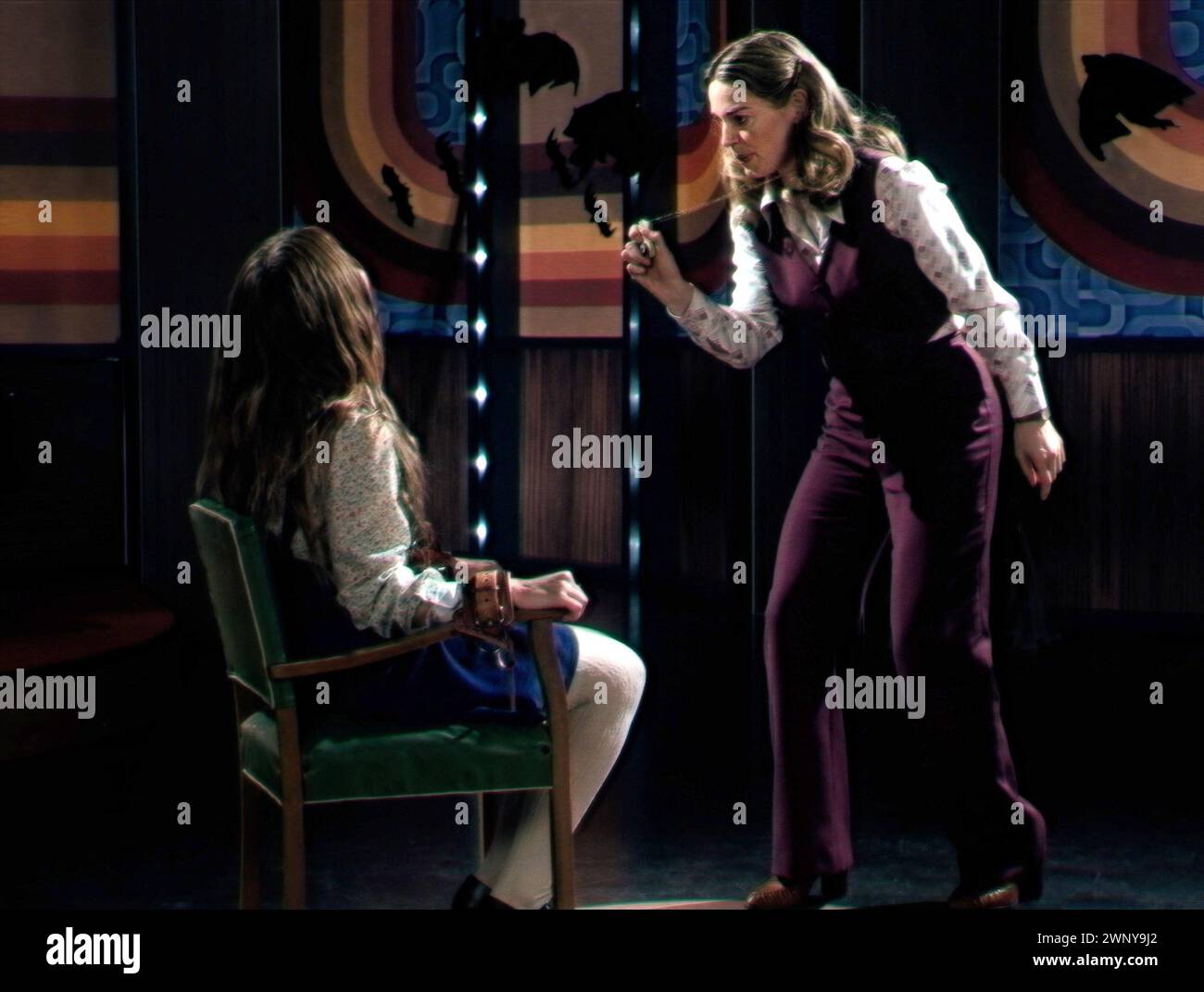 LATE NIGHT WITH THE DEVIL, from left: Ingrid Torelli, Laura Gordon ...