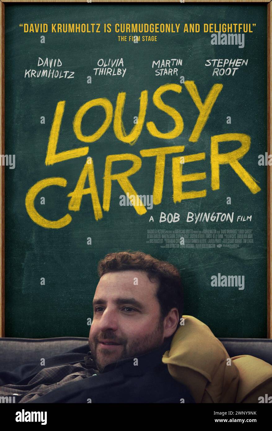 LOUSY CARTER, US poster, David Krumholtz, 2023. © Magnolia Pictures ...