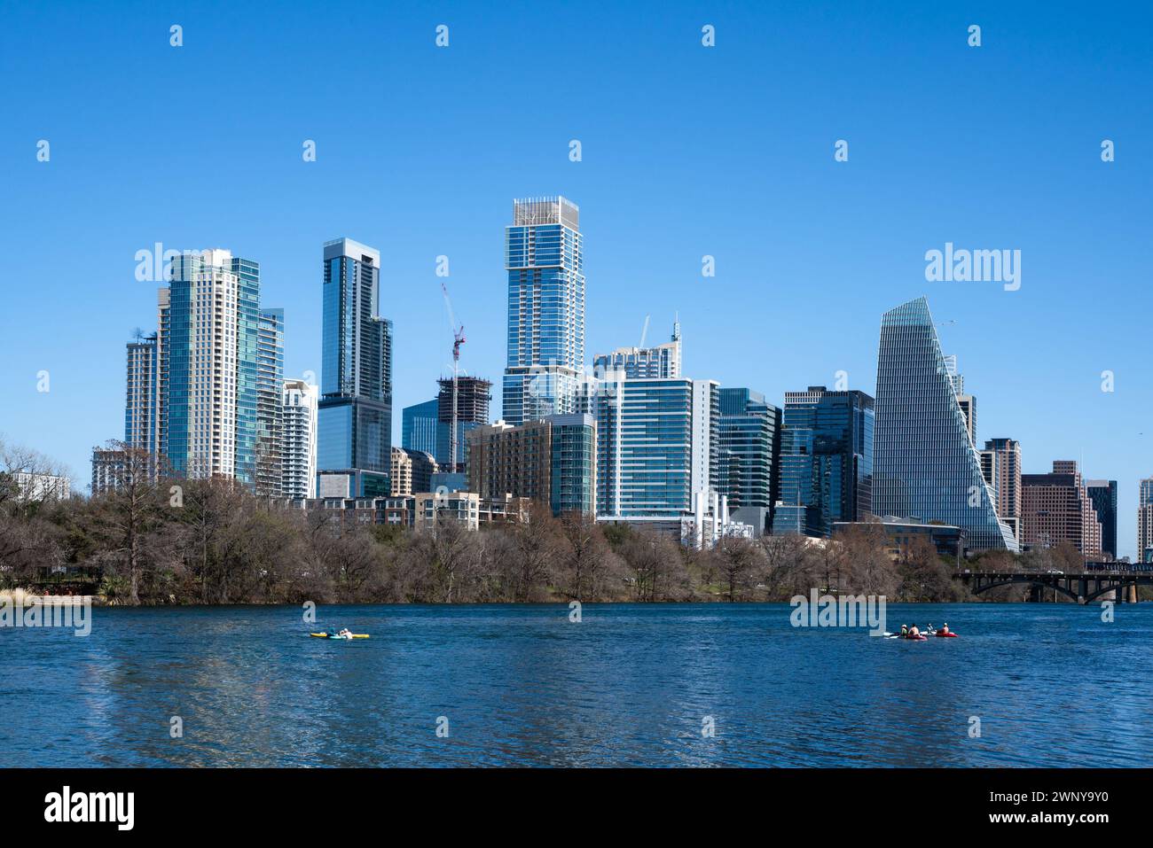 Austin Texas skyline during the day with modern downtown buildings ...