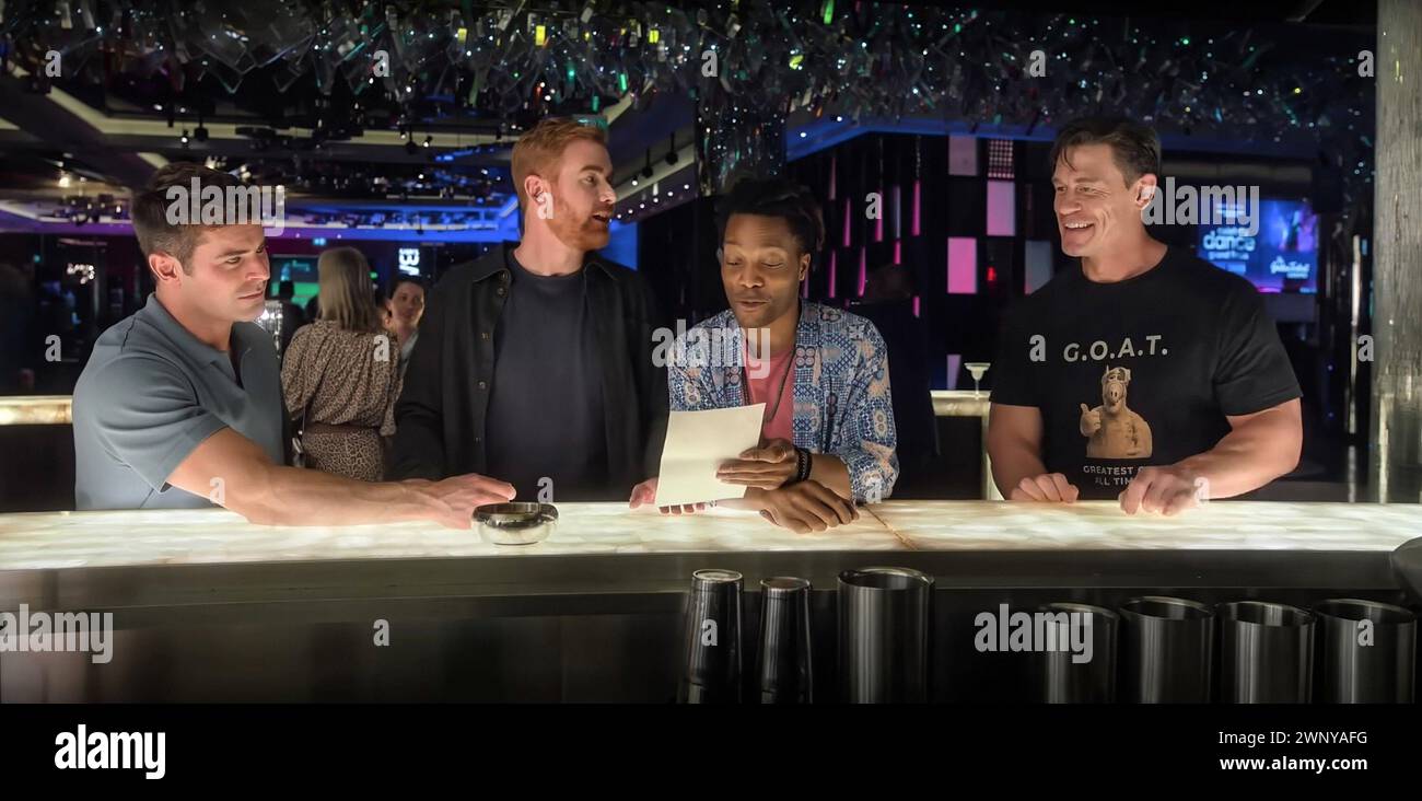 RICKY STANICKY, from left: Zac Efron, Andrew Santino, Jermaine Fowler ...