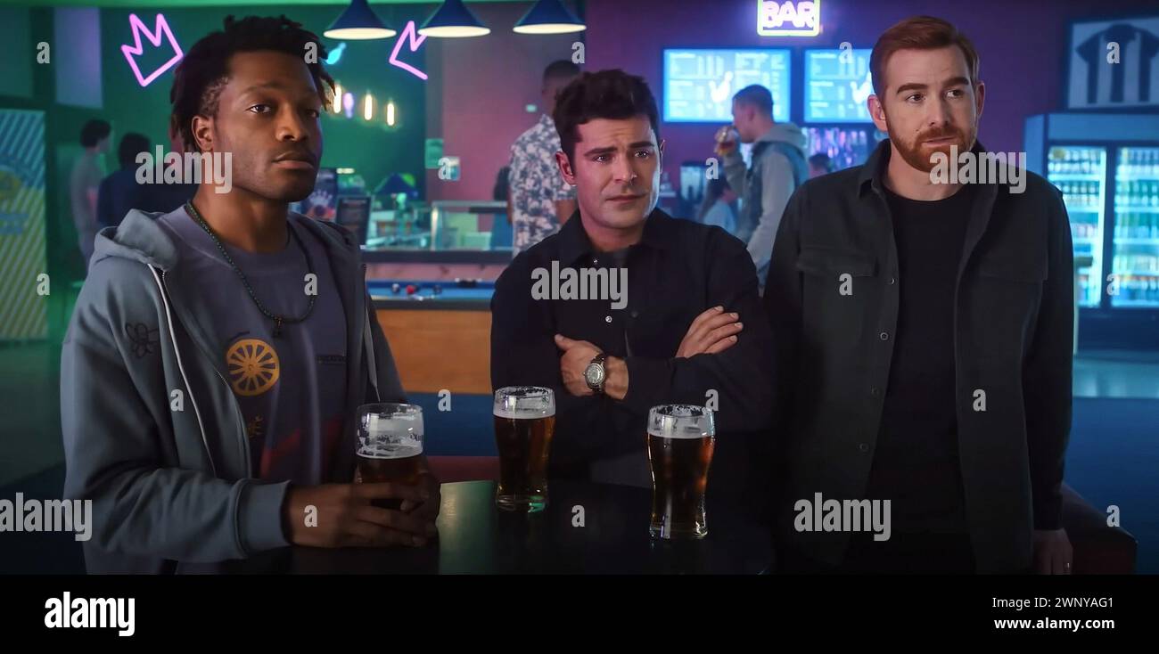 RICKY STANICKY, from left: Jermaine Fowler, Zac Efron, Andrew Santino ...