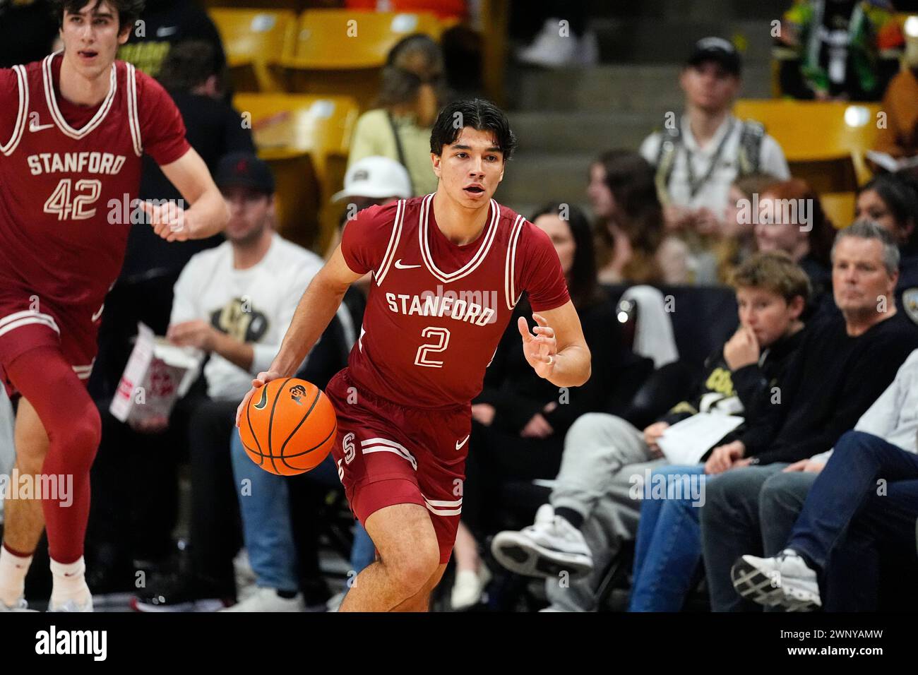 Stanford guard Andrej Stojakovic (2) in the first half of an NCAA ...
