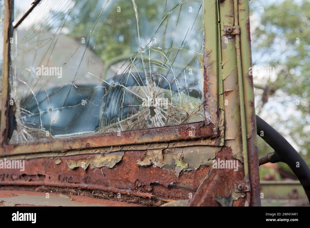 Old rusty military vehicle Stock Photo - Alamy