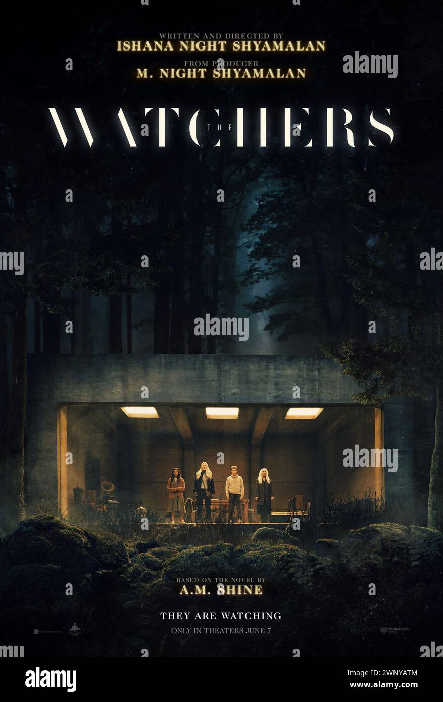 THE WATCHERS, poster, from left: Georgina Campbell, Dakota Fanning ...
