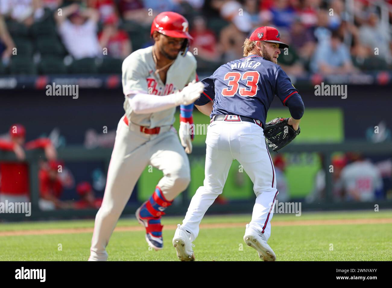 North Port FL USA; Philadelphia Phillies center fielder Johan Rojas (18 ...