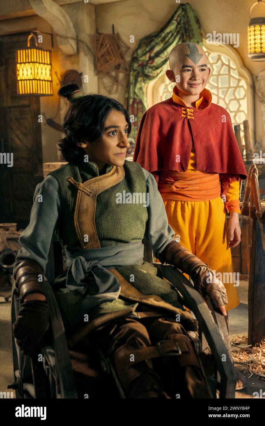 AVATAR: THE LAST AIRBENDER, from left: Lucian-River Chauhan, Gordon ...