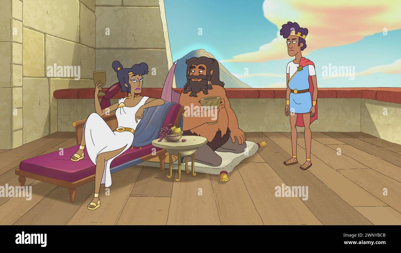 KRAPOPOLIS, from left: Deliria (voice: Hannah Waddingham), Schlub ...