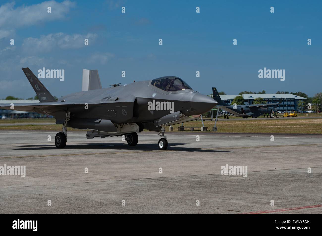 A U.S. Air Force F-35 Lightning II assigned to Eielson Air Force Base ...
