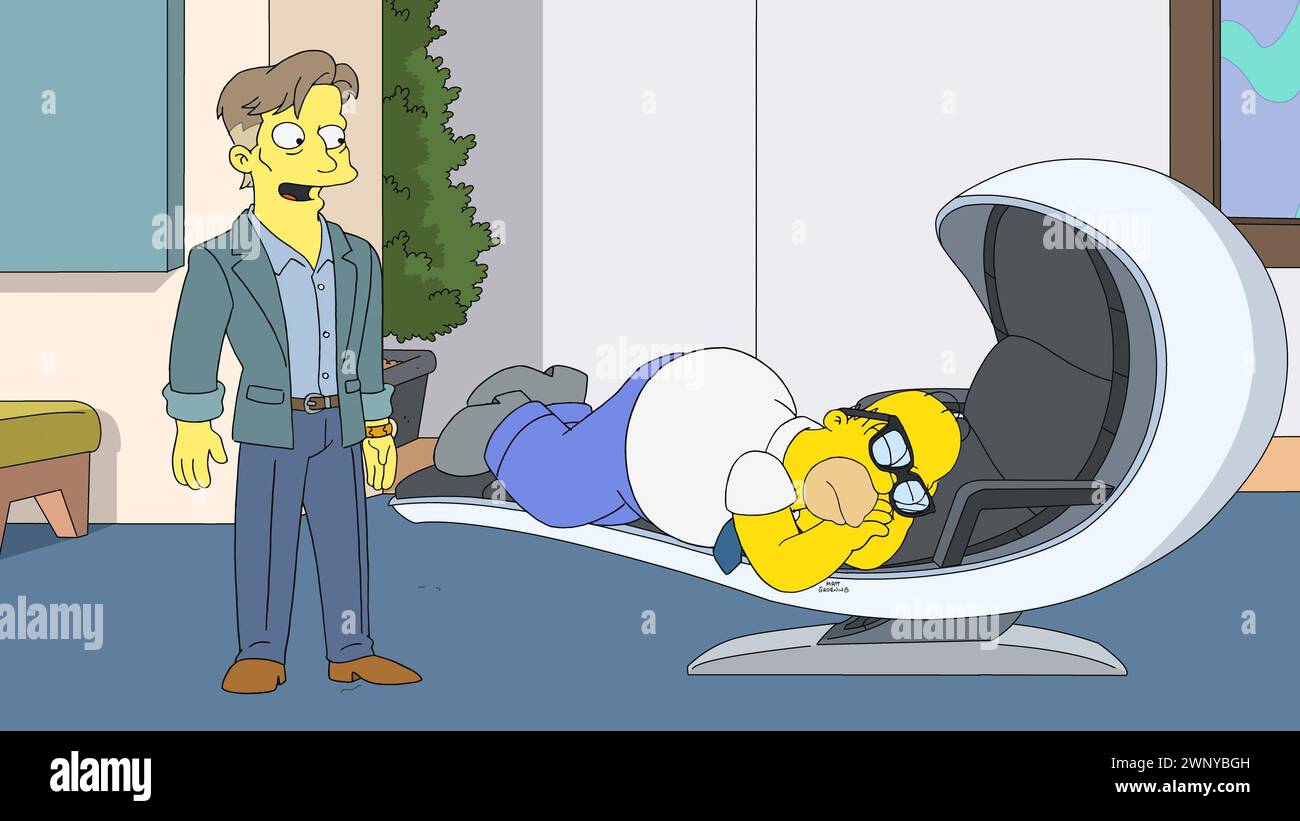 THE SIMPSONS, Homer Simpson (right - voice: Dan Castellaneta ...