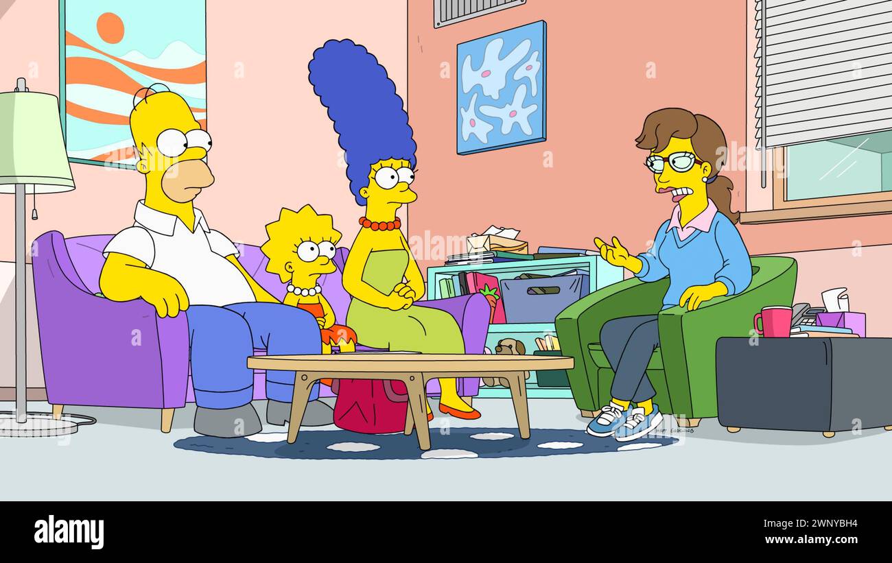 THE SIMPSONS, from left: Homer Simpson (voice: Dan Castellaneta), Lisa ...