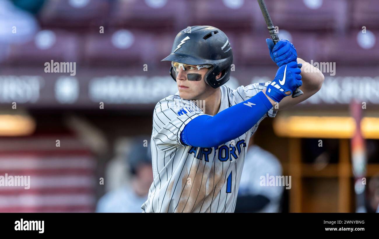 Air Force infielder Jay Thomason (1) during an NCAA baseball game on ...