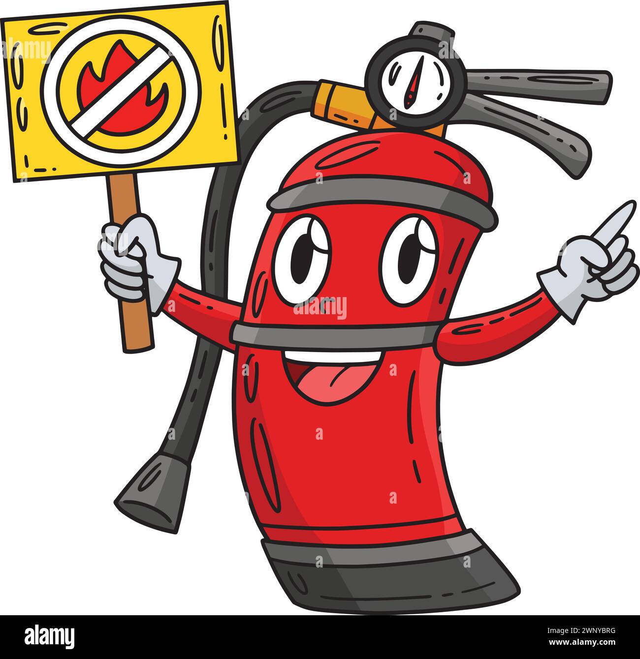 Fire extinguisher cartoon hi-res stock photography and images - Alamy