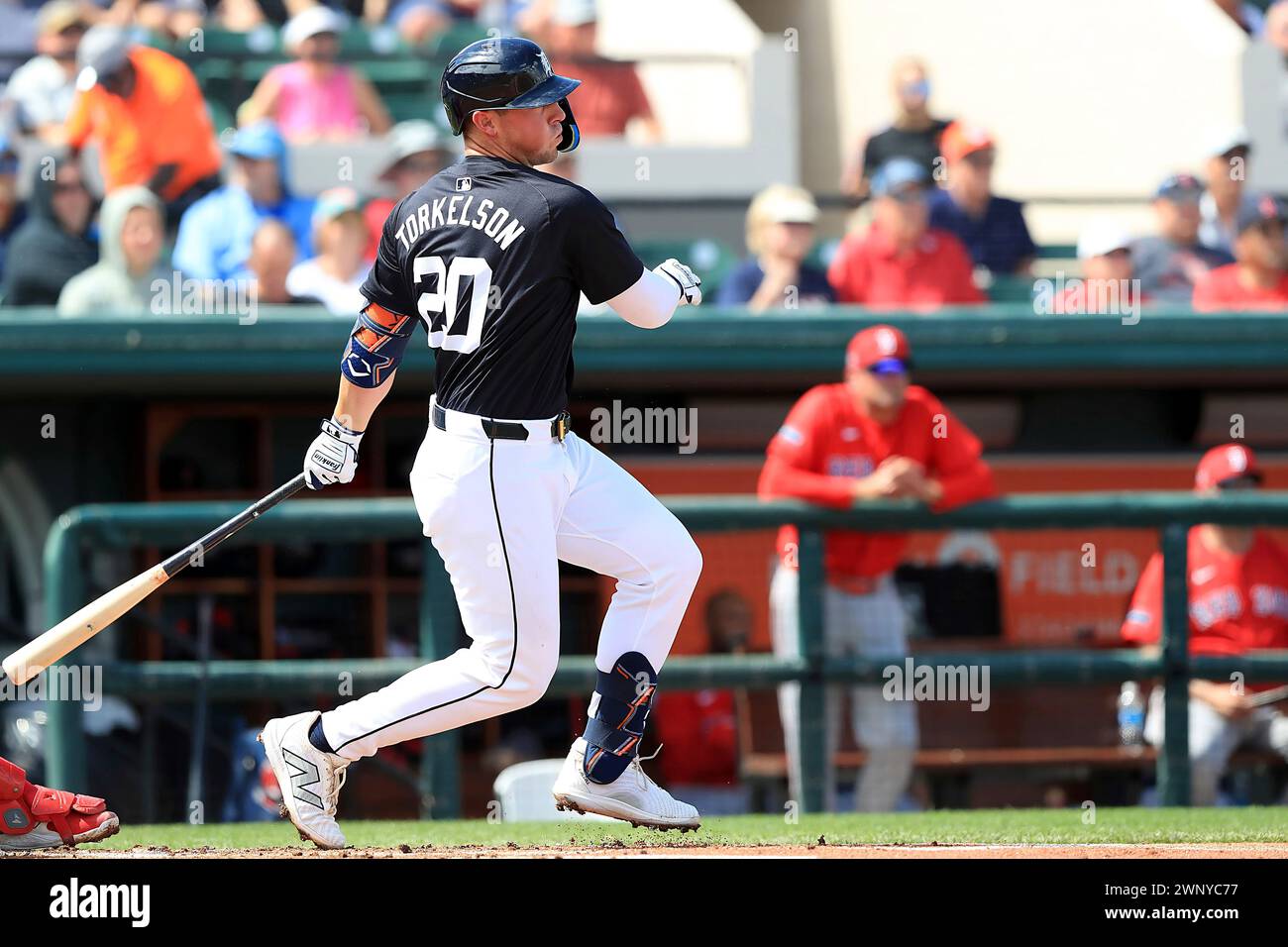 LAKELAND, FL - MARCH 04: Detroit Tigers first baseman Spencer Torkelson ...