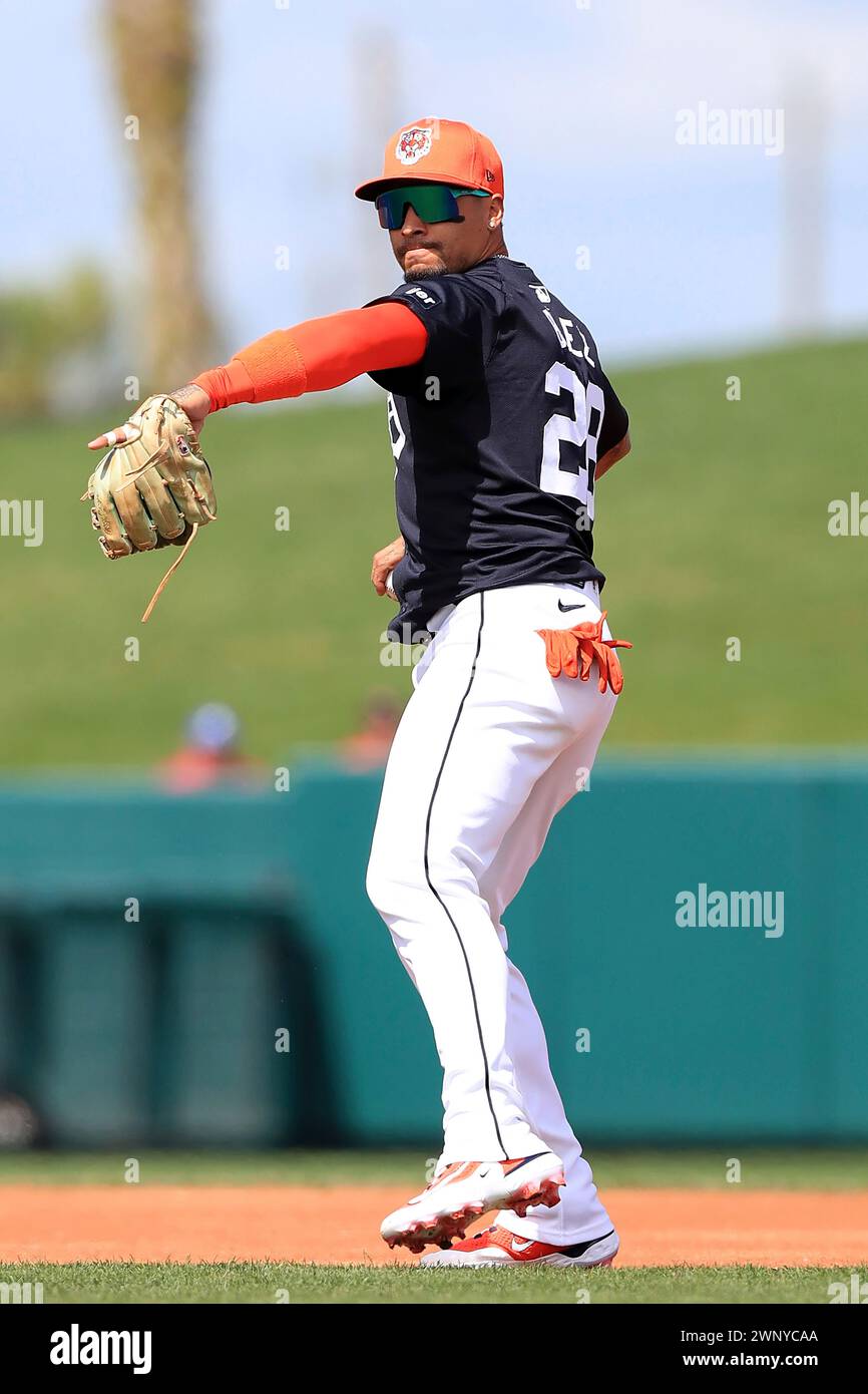 LAKELAND, FL - MARCH 04: Detroit Tigers infielder Javier Baez (28 ...