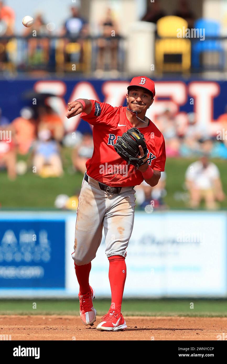 LAKELAND, FL - MARCH 04: Boston Red Sox infielder David Hamilton (70 ...