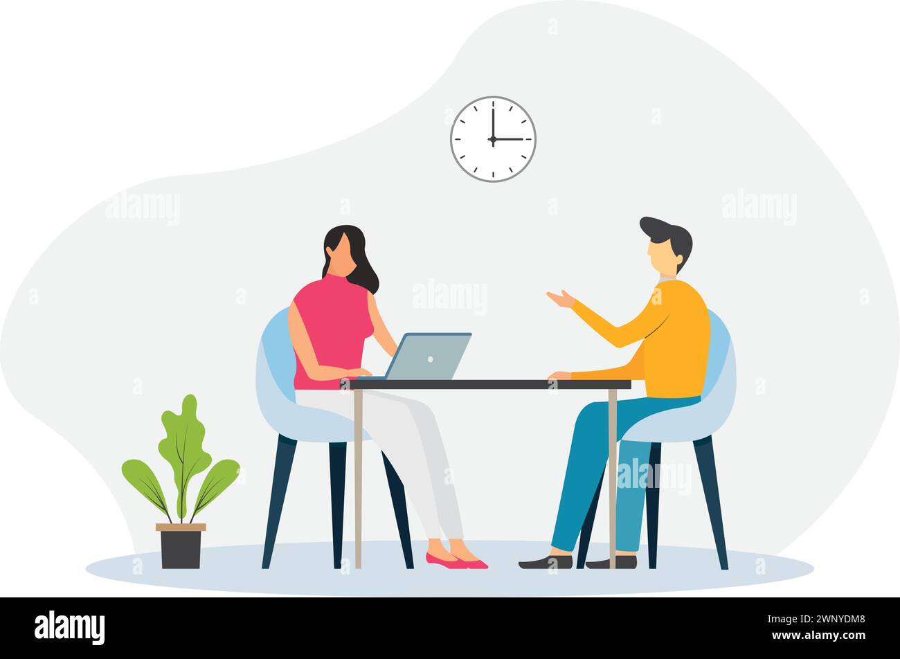 Job Interview Vector Illustrations and Clip Art Stock Vector Image ...