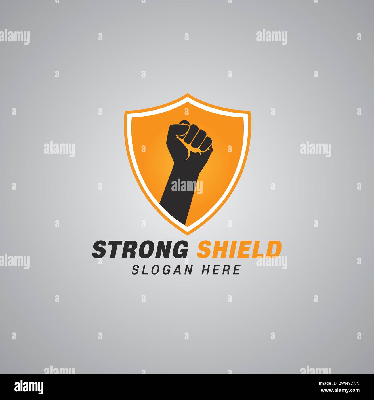 Strong Shield Logo Design Concept, Shield Logo Design Stock Vector ...