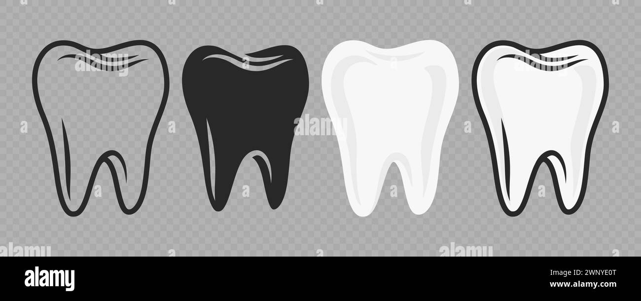 Vector Cartoon Tooth. Design Template for Promoting Dental Care and ...