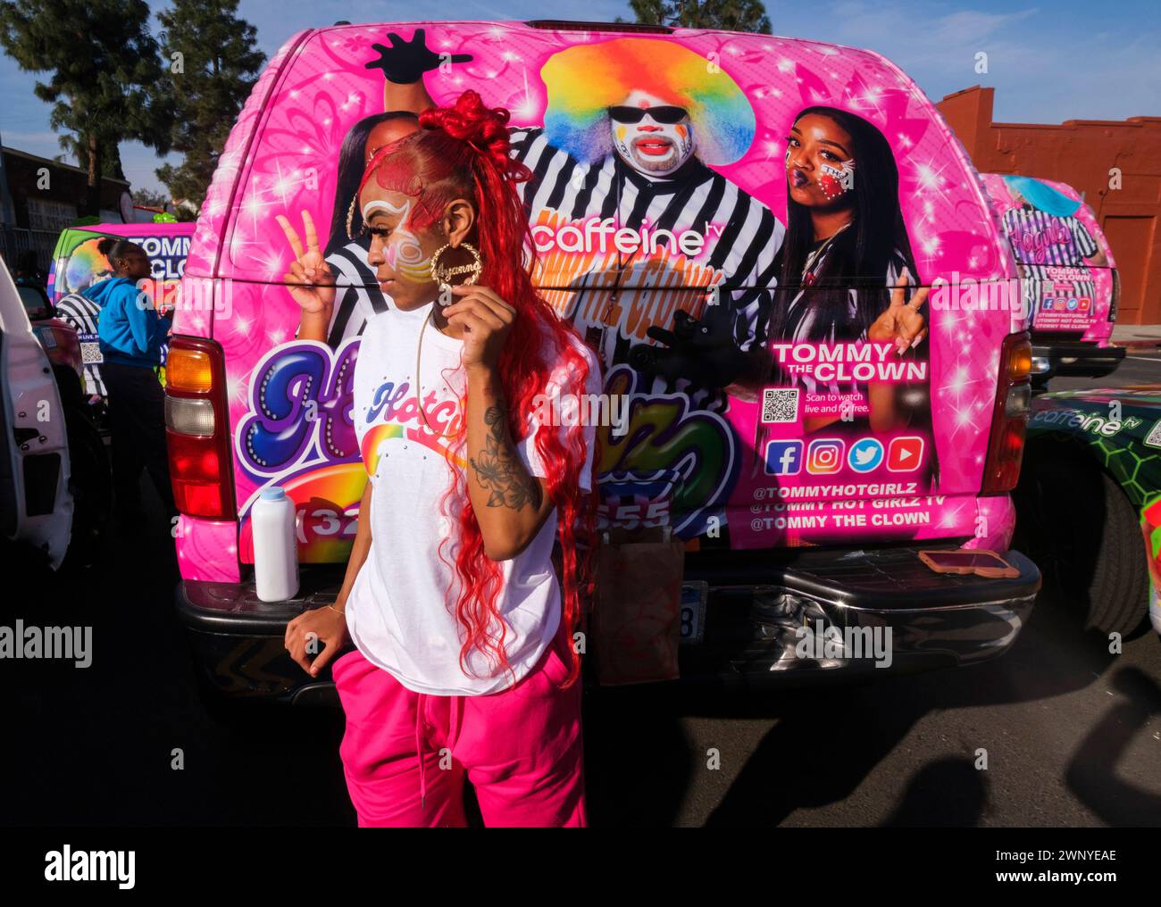 Tommy the Clown and his clown troupe, Martin Luther King Jr. Day parade ...