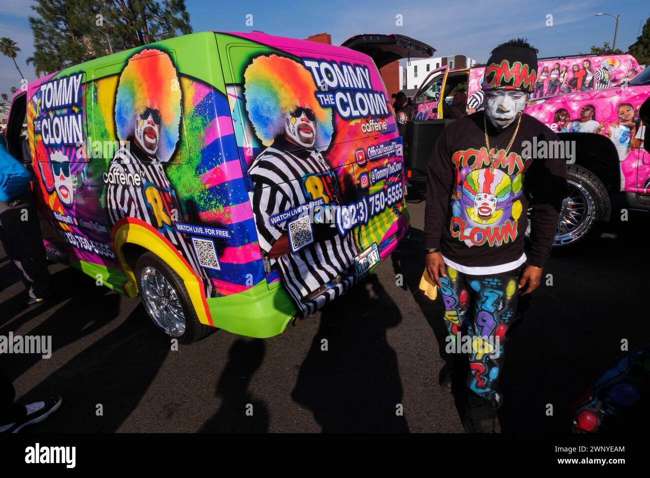 Tommy the Clown and his clown troupe, Martin Luther King Jr. Day parade ...