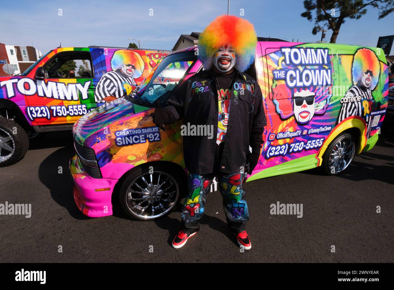 Tommy the Clown and his clown troupe, Martin Luther King Jr. Day parade ...
