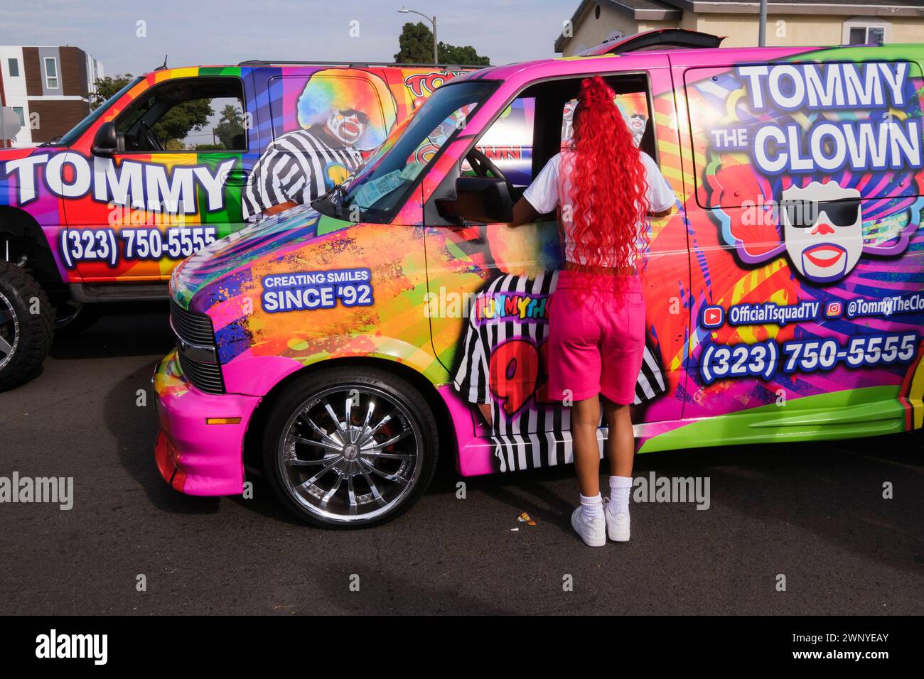 Tommy the Clown and his clown troupe, Martin Luther King Jr. Day parade ...