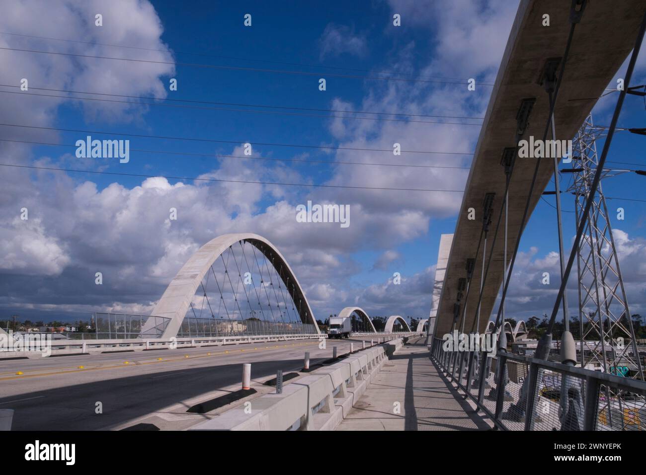 Sixth Street Viaduct, Downtown Los Angeles, California, United States ...