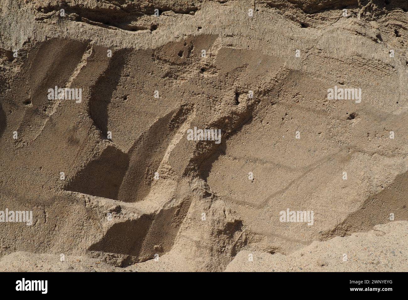 Sandstone is a fragmentary sedimentary rock, a homogeneous or layered ...