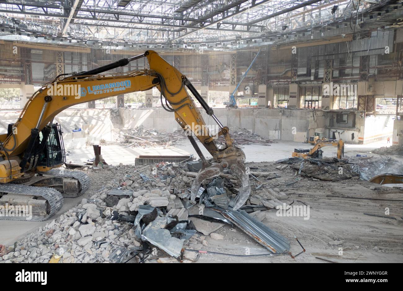 March 5, 2024: Demolition continues on the University of Texas at ...
