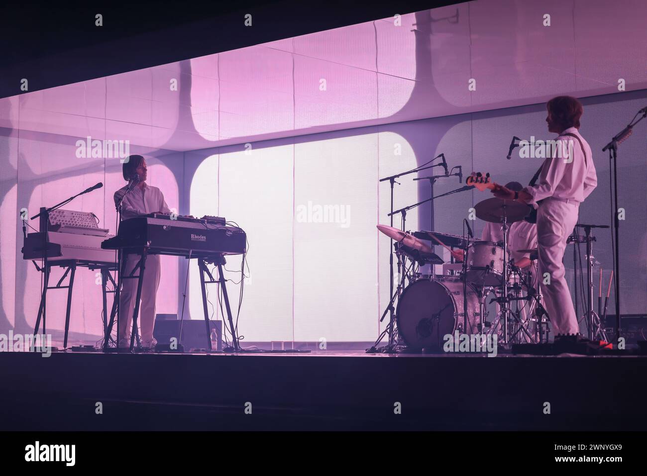 Berlin, Germany. 04th Mar, 2024. Jean-Benoît Dunckel (l) and Nicolas ...