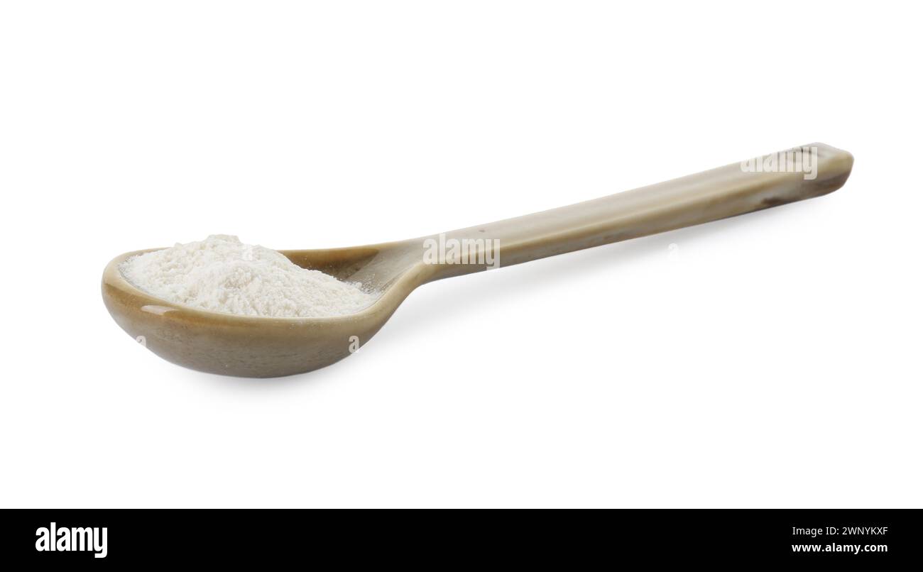 Baking soda in spoon Cut Out Stock Images & Pictures - Alamy