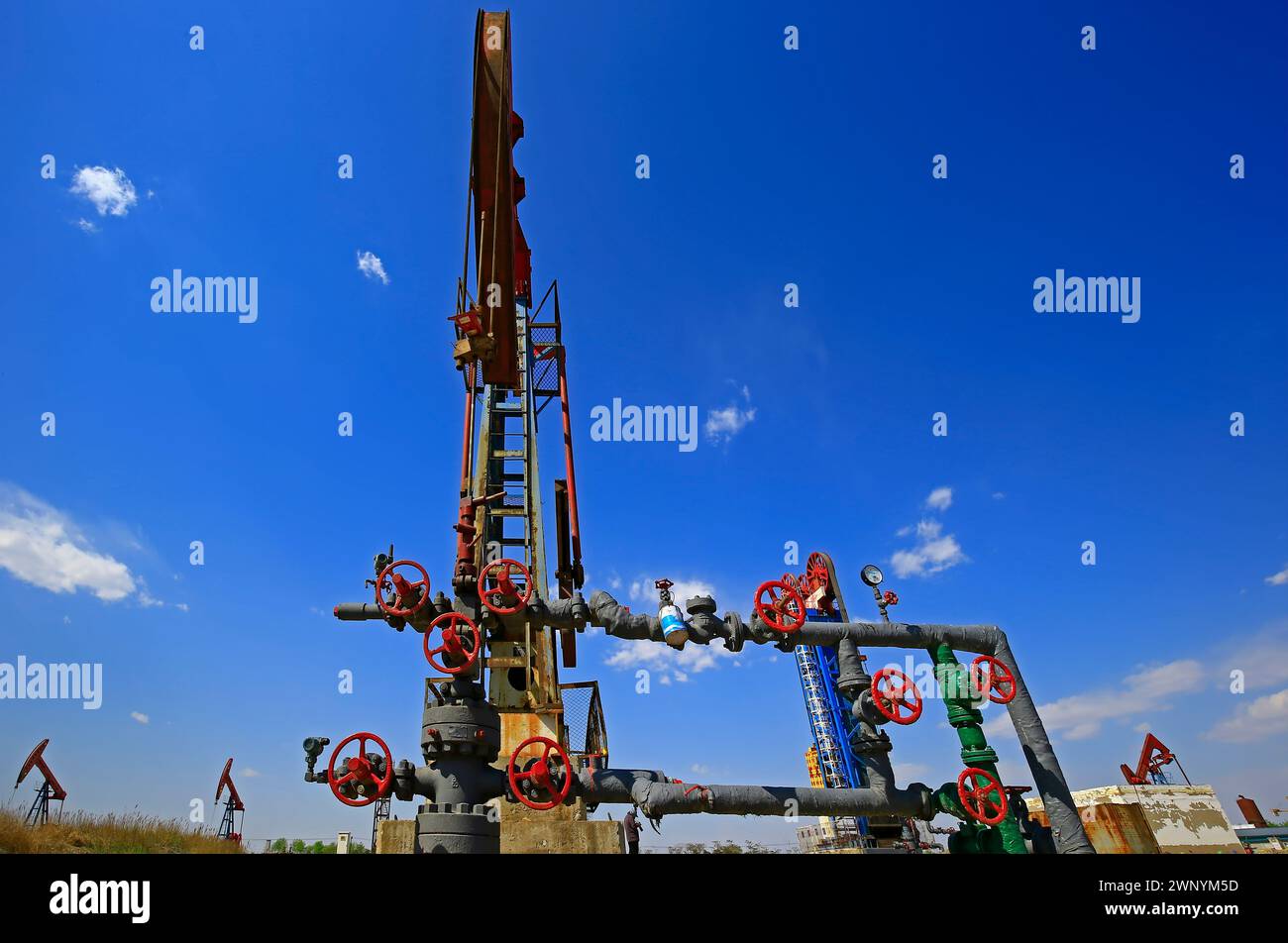 The oil pump, industrial equipment Stock Photo - Alamy