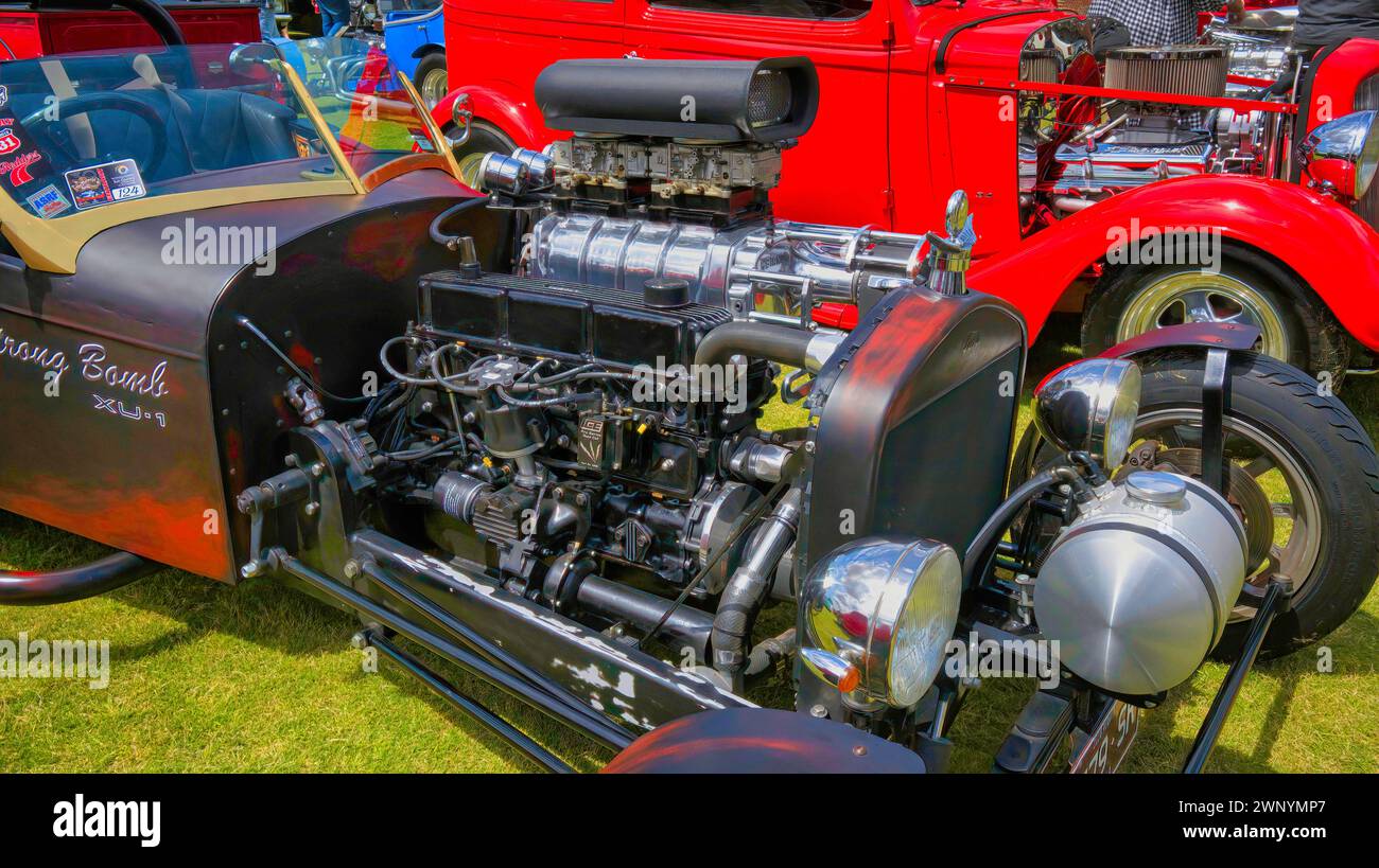 Yarrawonga, Victoria, Australia - 6 November 2022: The open engine bay ...
