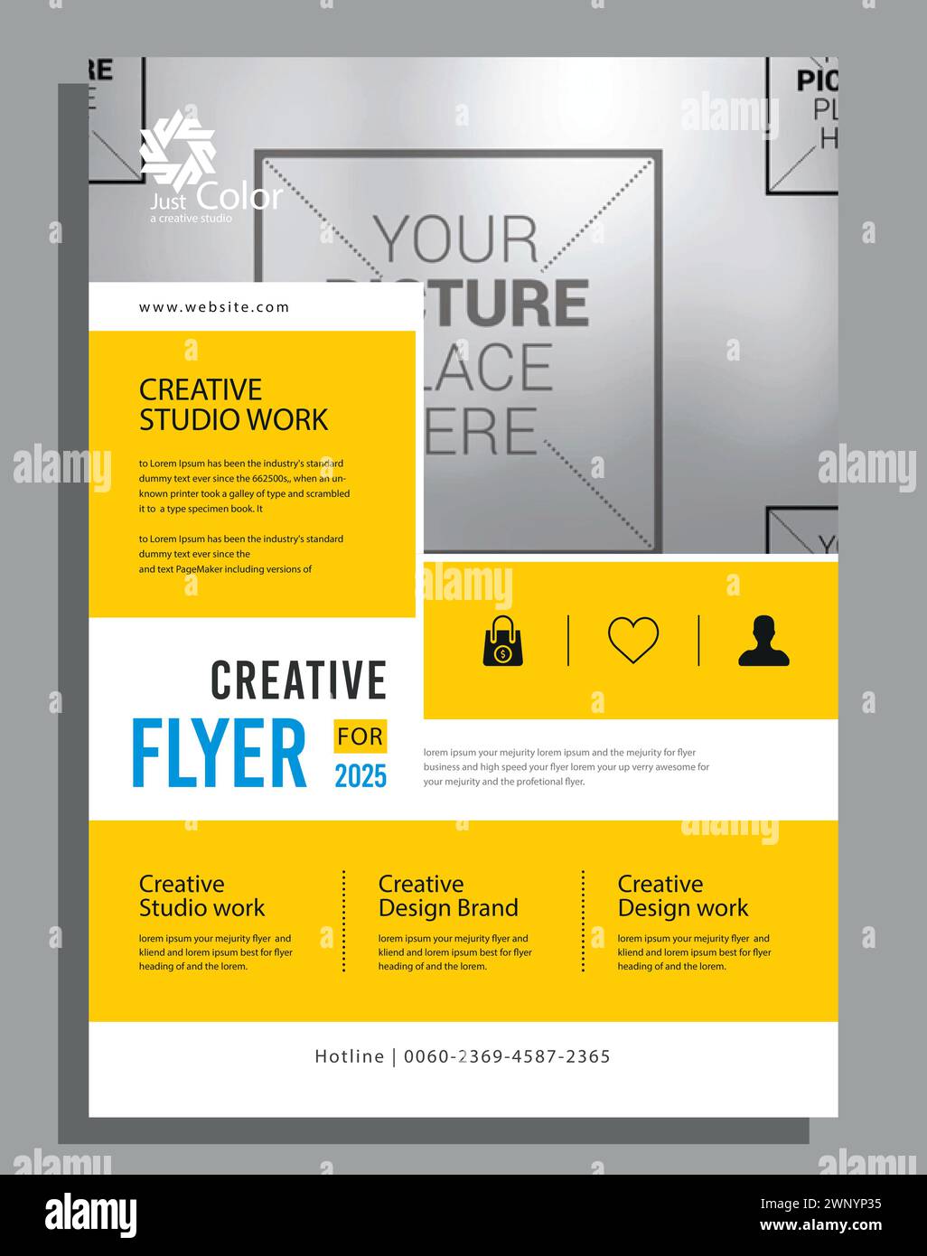 Vector Modern Corporate Business flyer design template Stock Vector ...