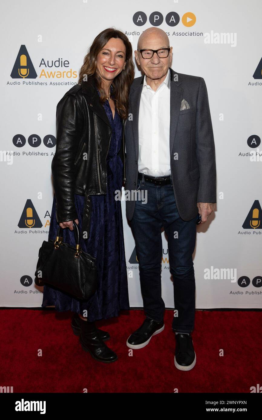 Los Angeles, USA. 04th Mar, 2024. Holly Laurent and Patrick Stewart ...